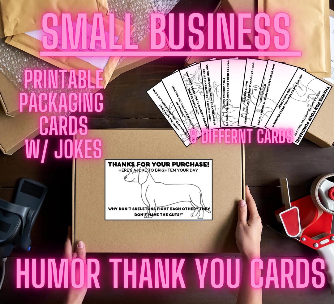 Funny Printable Thank You Cards | Business | Humorous Thank You Notes ...