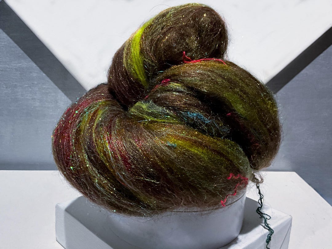 Brown Fiber Art Batt “enchanted Forest" 2.75oz, RTS, Spinning Fiber ...