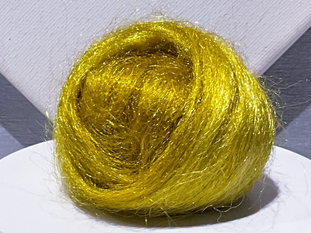 Bright Gold Firestar “sunflower” Needle Felting, Spinning Fiber, Roving ...
