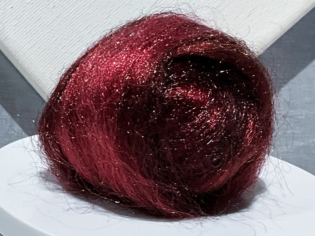 Red Brown Firestar “chocolate Covered Cherry” Needle Felting, Spinning ...
