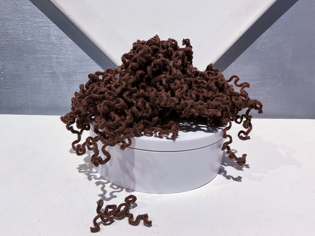 Chocolate Brown Cotton Faux Locks cocoa.25-1oz, Brown Use Like Fleece ...