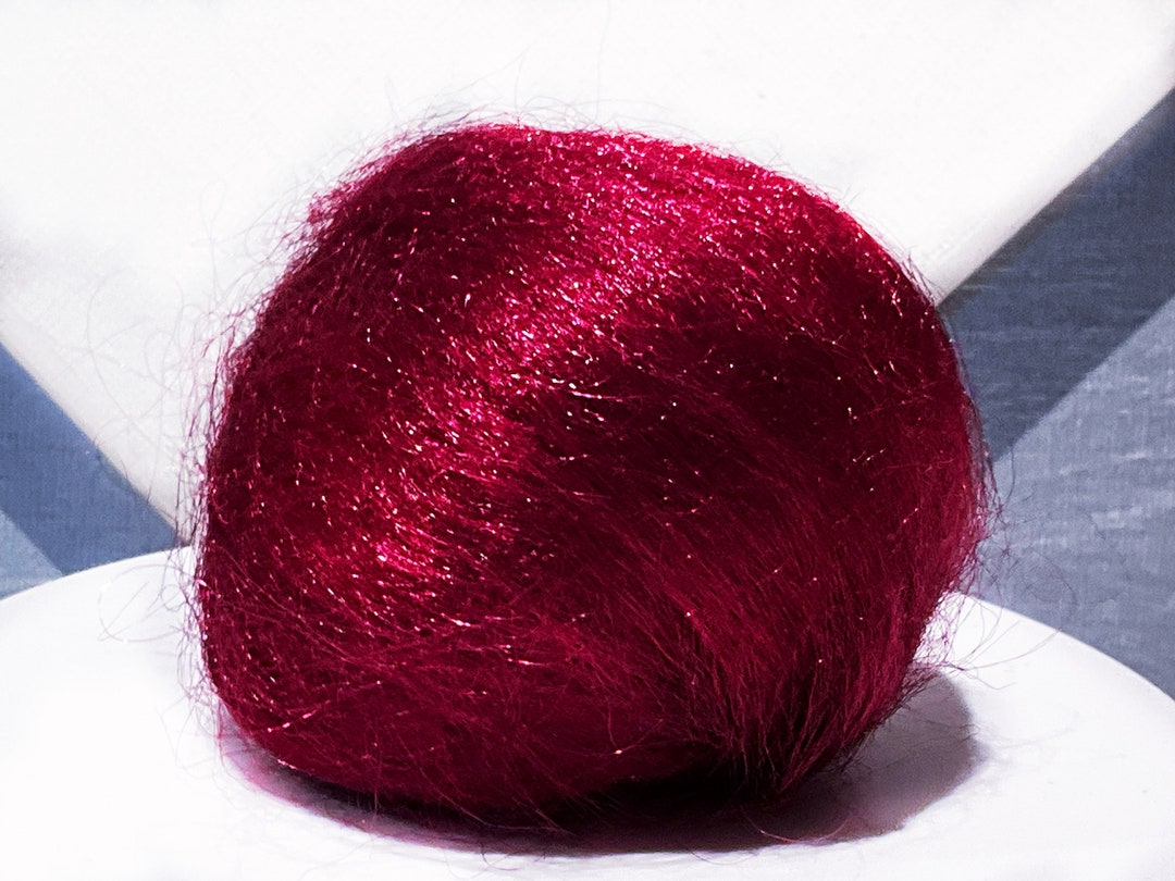 Bluish Red Firestar “ruby” Needle Felting, Spinning Fiber, Cool Red, .5 ...