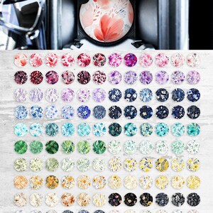 Botanical Car Coaster Bundle Sublimation Car Coaster Background PNG ...