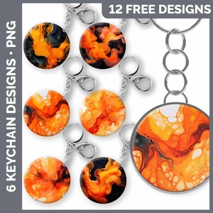 Neon Keychain PNG Sublimation Design Mega Bundle | Key Ring Background ...