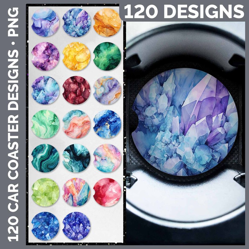 Geode Coasters - Etsy