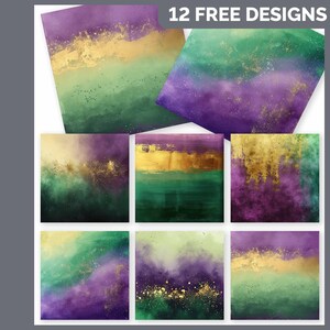 120 Mardi Gras Digital Papers PNG Mega Bundle | Scrapbook Paper Junk ...