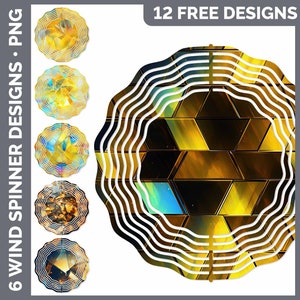 Holographic Wind Spinner Backgrounds Mega Bundle | Sublimation Download ...