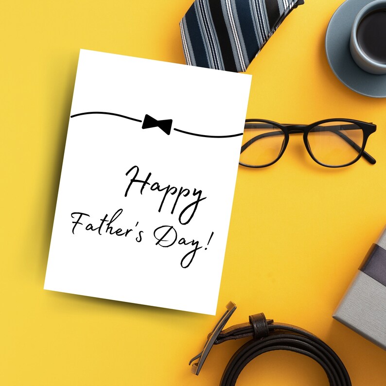 Fathers Day Card Template, Fathers Day Card, Printable Fathers Day Card ...