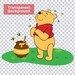 Honey Bear Watercolor Digital Clipart, Bear With Honey Pot, Honey Bee ...