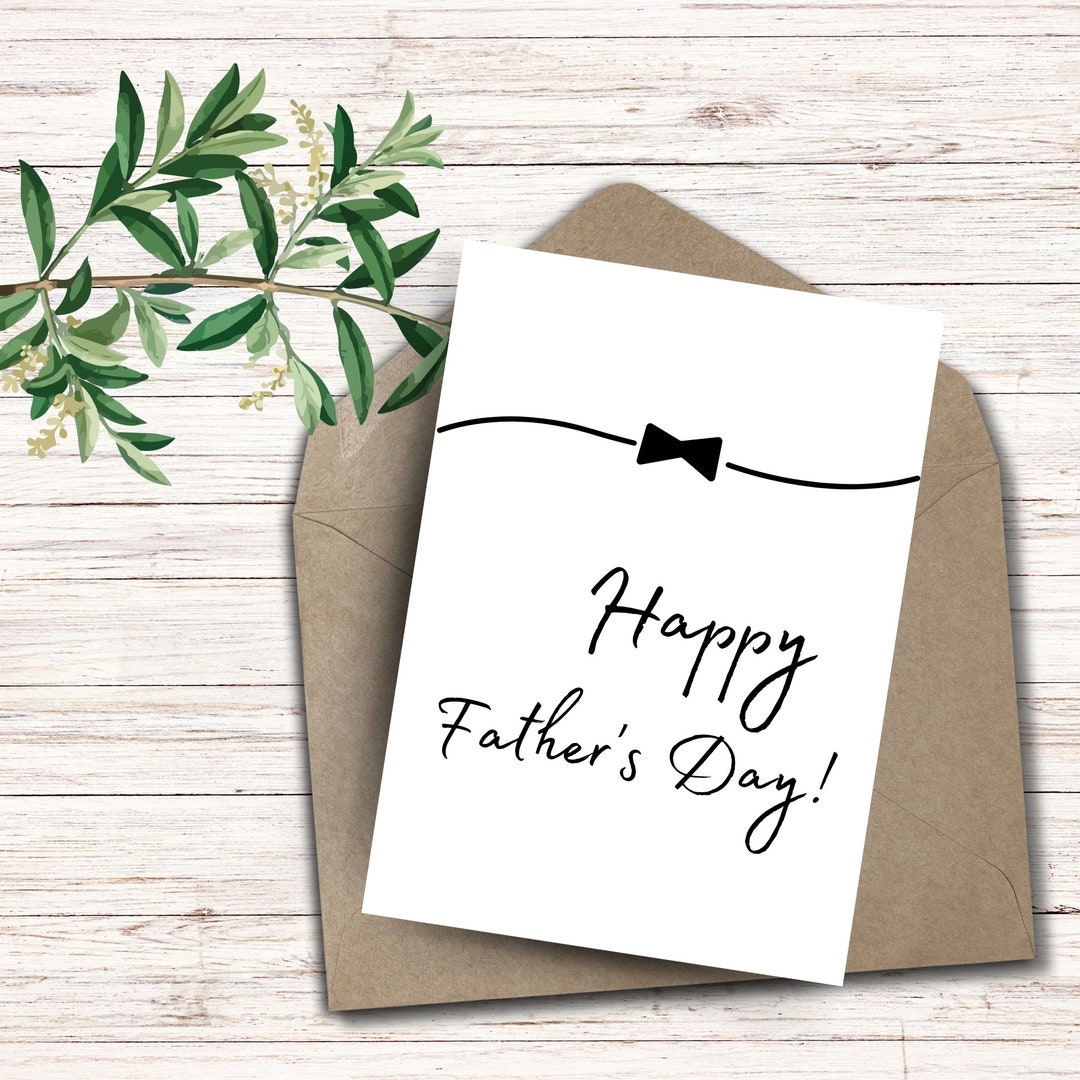 Fathers Day Card Template, Fathers Day Card, Printable Fathers Day Card ...