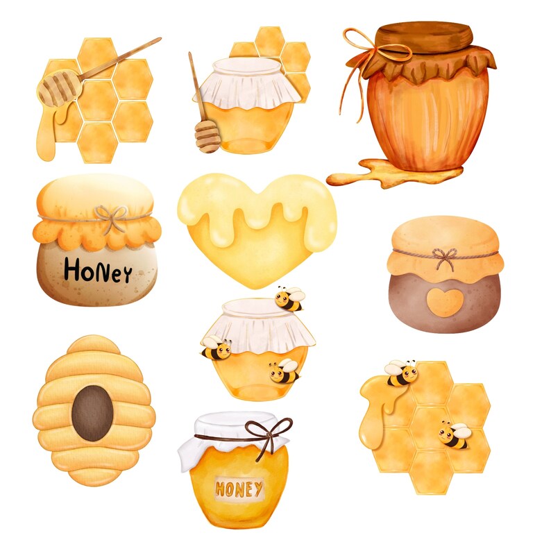 75 Baby Shower Honey Bee Clipart Bundle Vol3, Cute Bee Png, Transparent ...