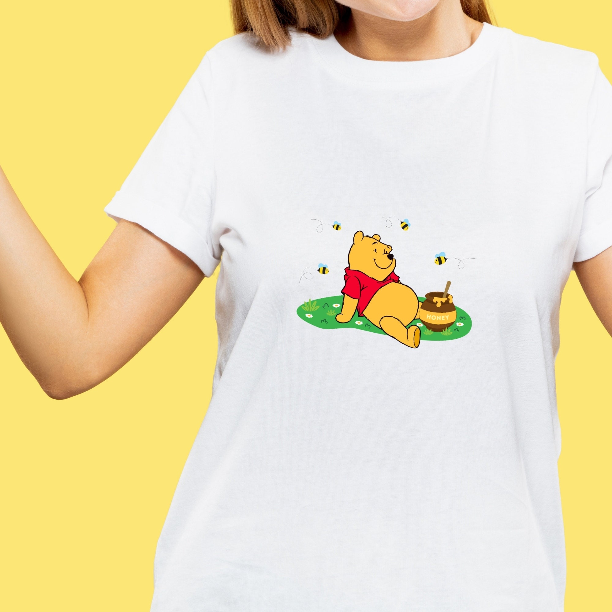 Honey Bear Watercolor Digital Clipart, Bear With Honey Pot, Honey Bee ...