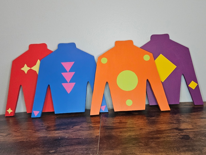 Wooden Jockey Silks Lawn/home Decor 11 Inch - Etsy