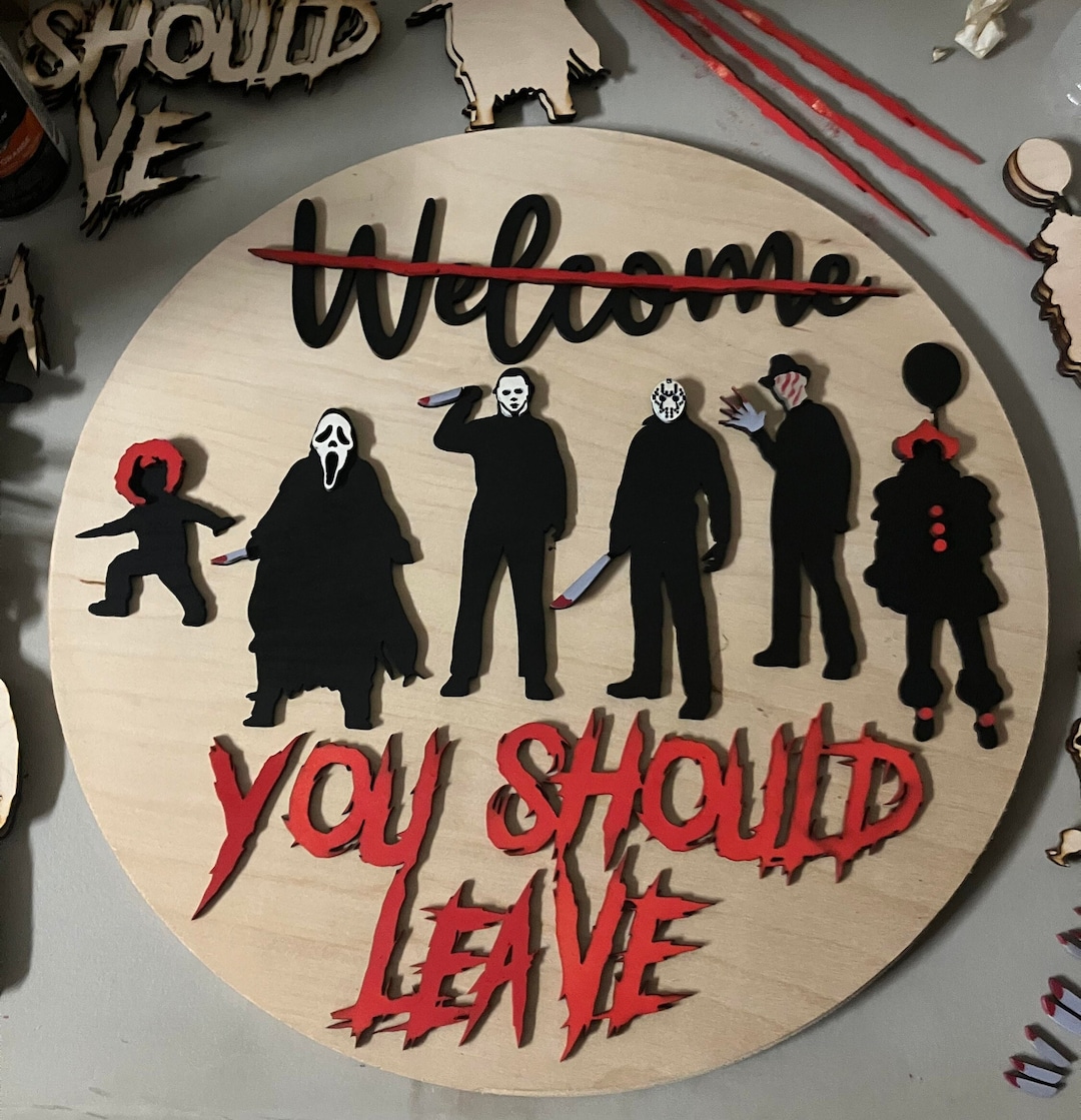 Horror Welcome Sign - Etsy