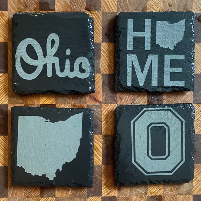 Slate Coasters Ohio State Gift Housewarming Gift for Him - Etsy