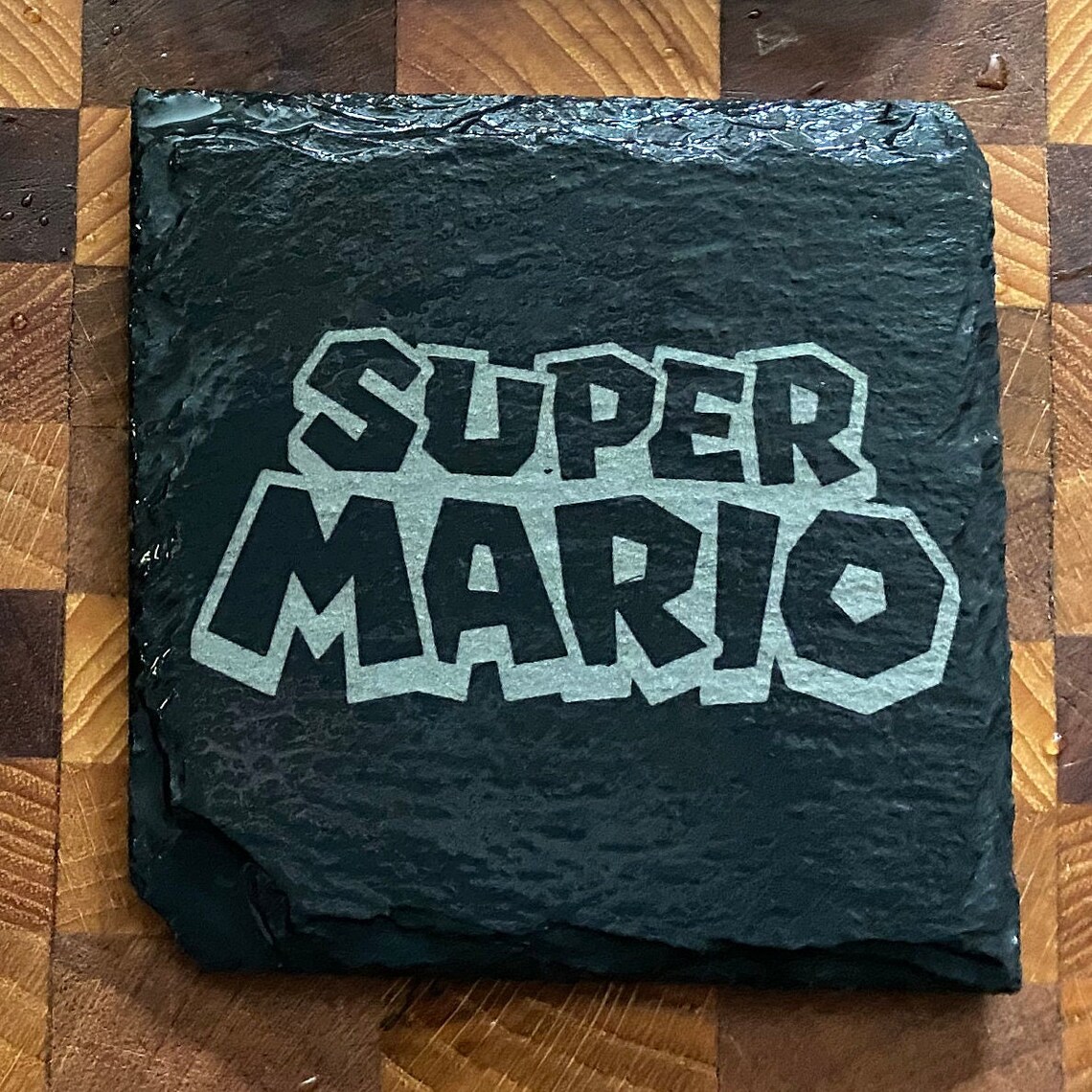 Super Mario Slate Coasters Gift Housewarming Gift for Him | Etsy