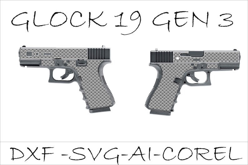 Glock 19 Gen 3 Laser Engraving Glock Polymer Pattern Glock 19 Laser ...