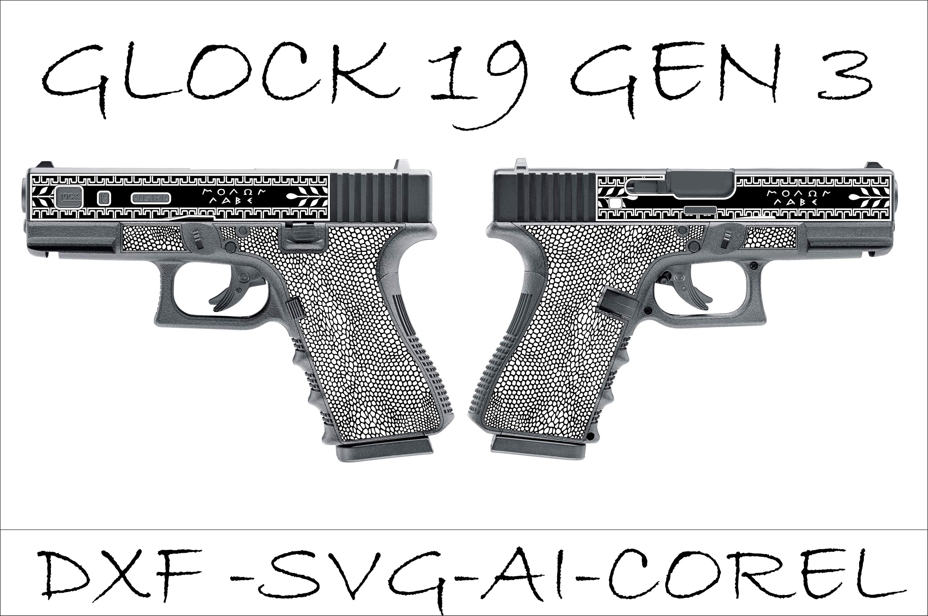 Glock 19 Gen 3 Laser Engraving Glock Polymer Pattern Glock 19 Laser ...
