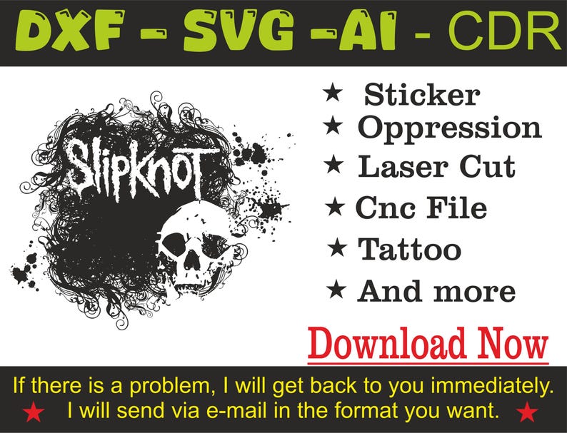 Slipknot Magnificent Design in Pdf Dxf Ai Svg Formats Download Now ...