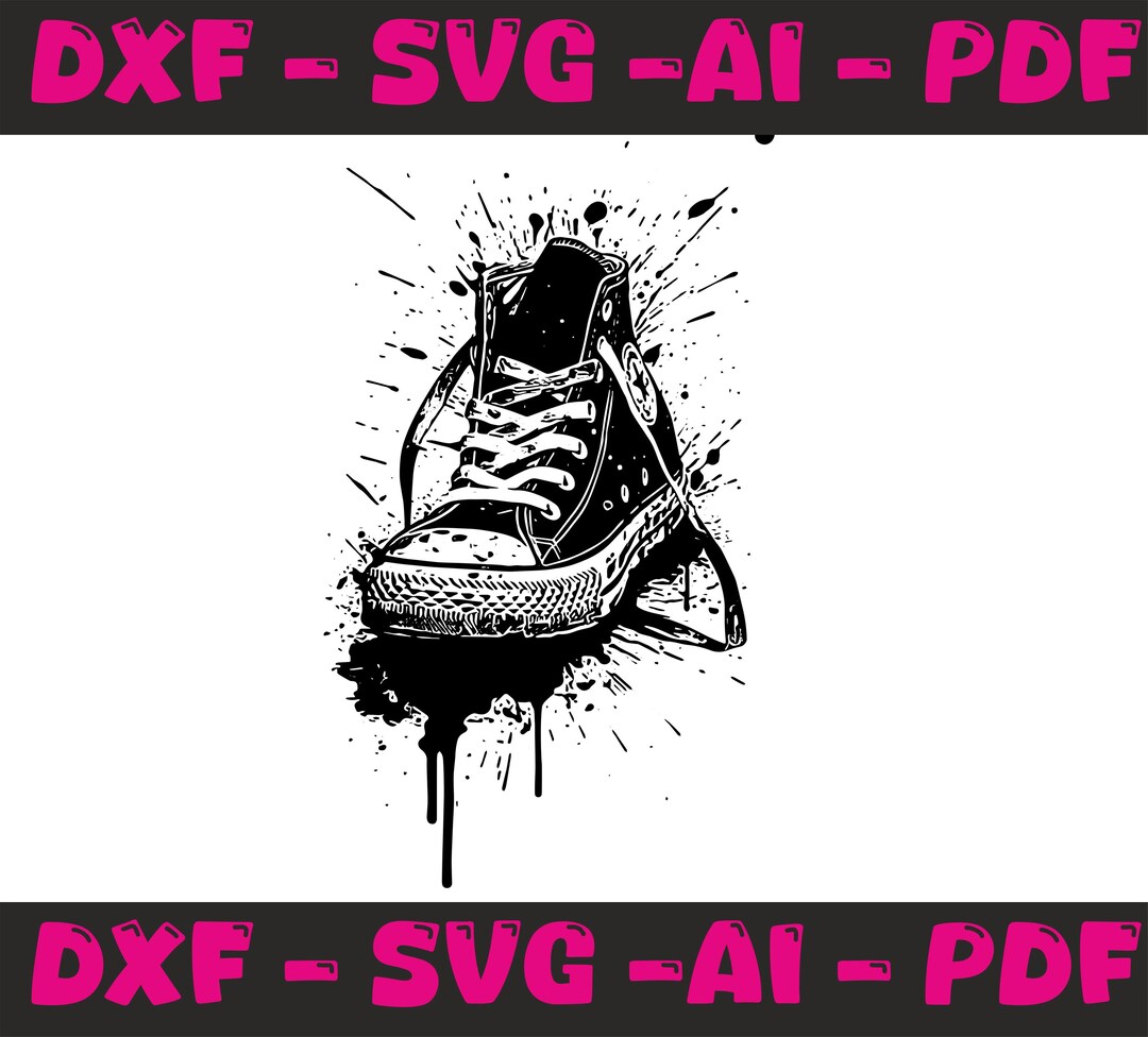 Converse Svg Sticker Digital Sticker Converse Dxf Converse Pdf Converse ...