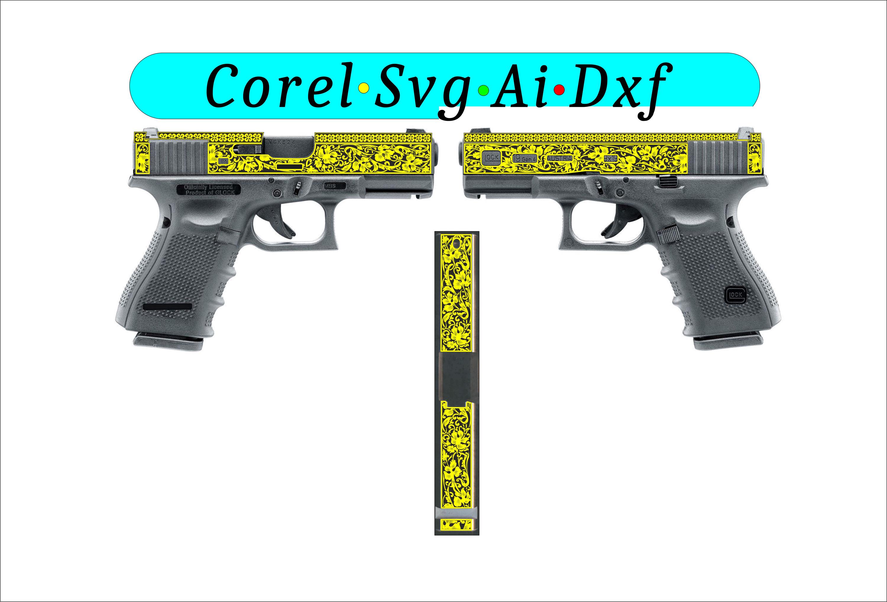 Glock 19 Laser Engraving Glock Polymer Pattern Glock 19 Laser Files ...