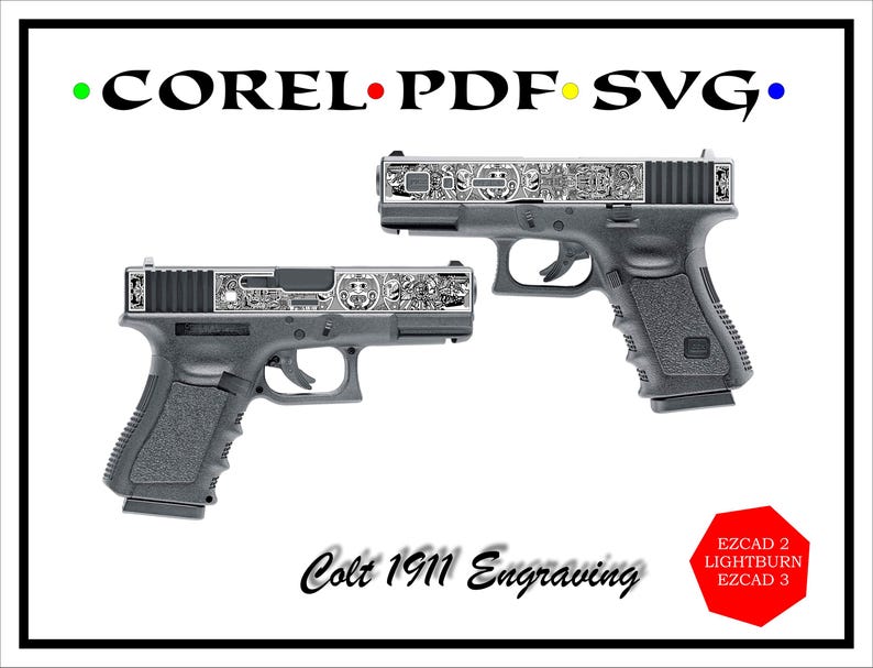 Glock 19 Laser Engraving Glock Polymer Pattern Glock 19 Laser Files ...