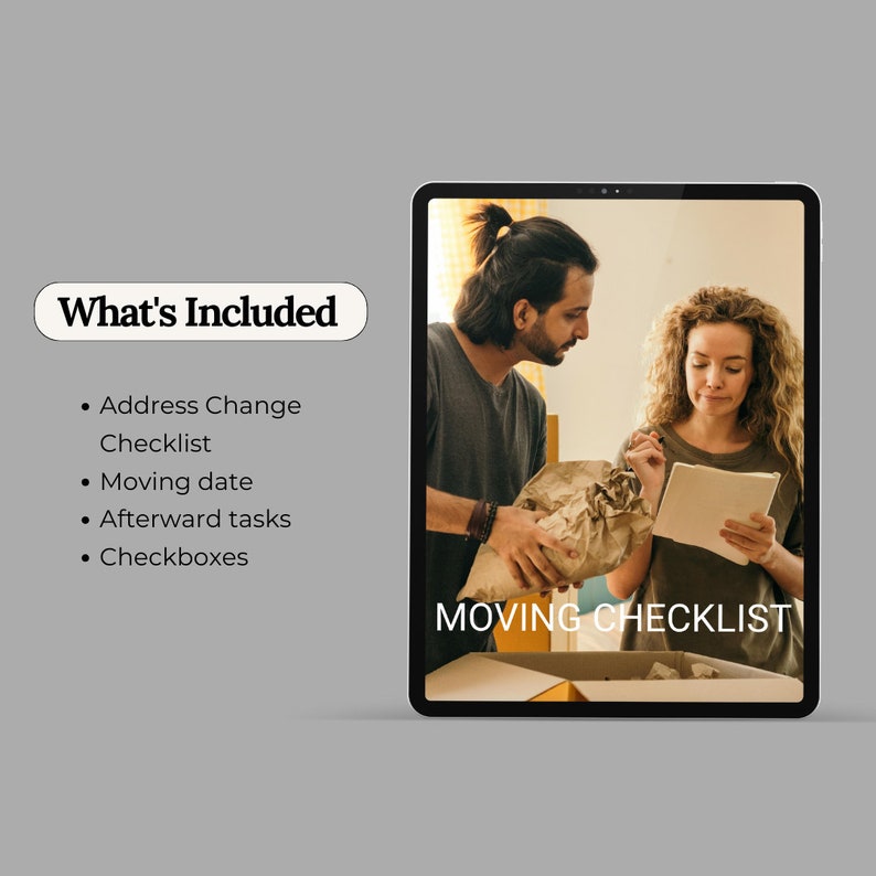 Printable Moving Checklist, Moving Guide Planner, Personal Moving ...