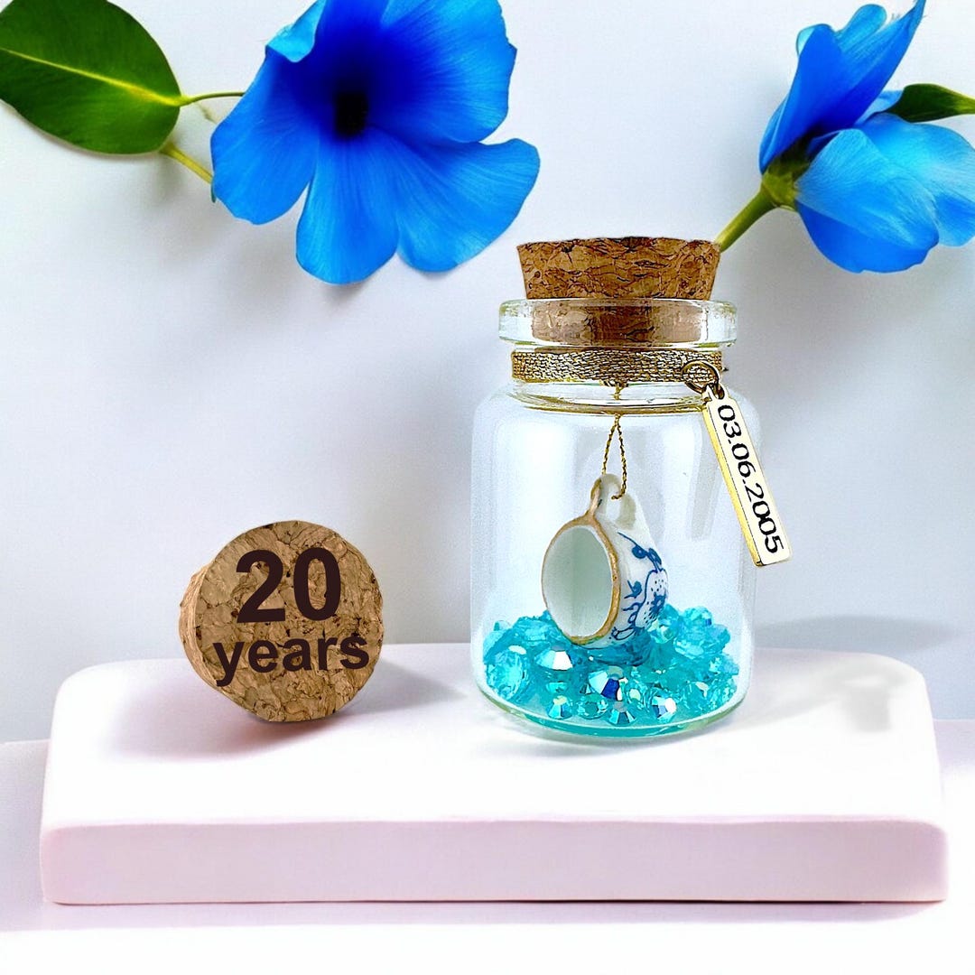 20th China Wedding Anniversary Personalised Gift, Present for Wife ...