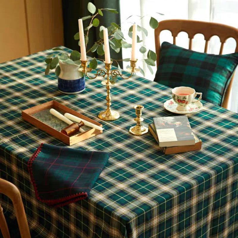 Plaid Tablecloth - Etsy