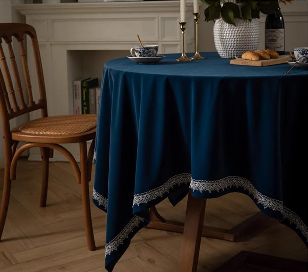 Vintage Velvet Table Cloth| Custom Round Larger Tablecover Weddings ...