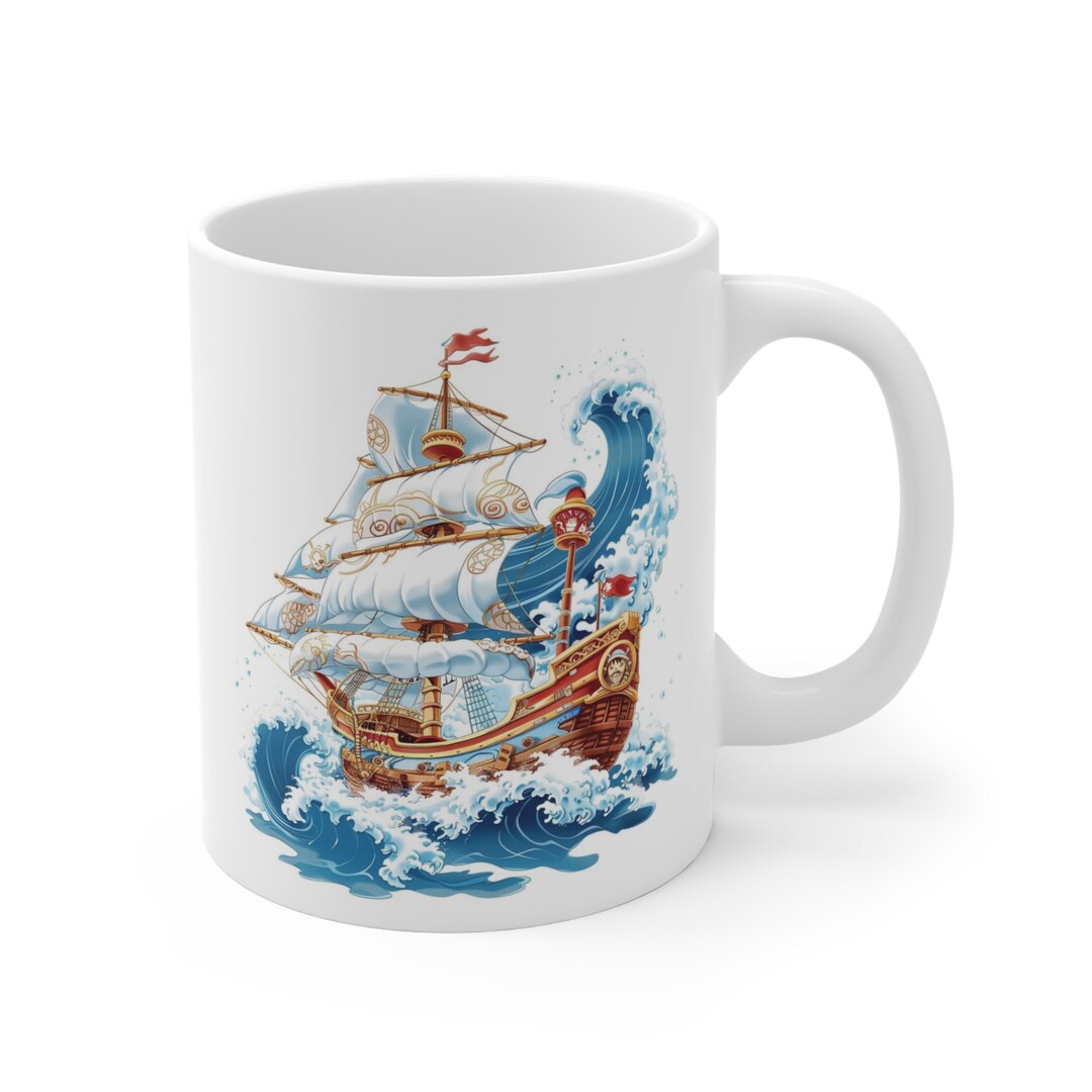 Pirate Ship Mug Set Sail Cup Ocean - Etsy