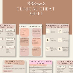 Clinical Cheat Sheet, Nursing School Cheat Sheet, Nurse Shift Tools ...