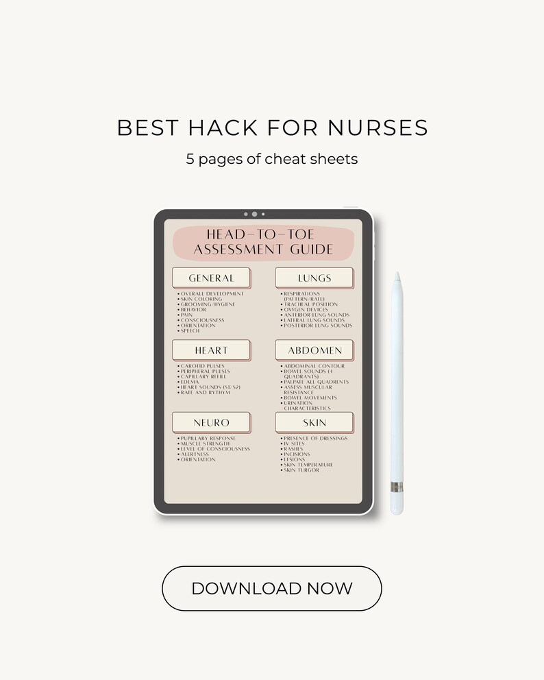 Nursing Clinical Cheat Sheet Bundle: Study Guide (digital Download) - Etsy