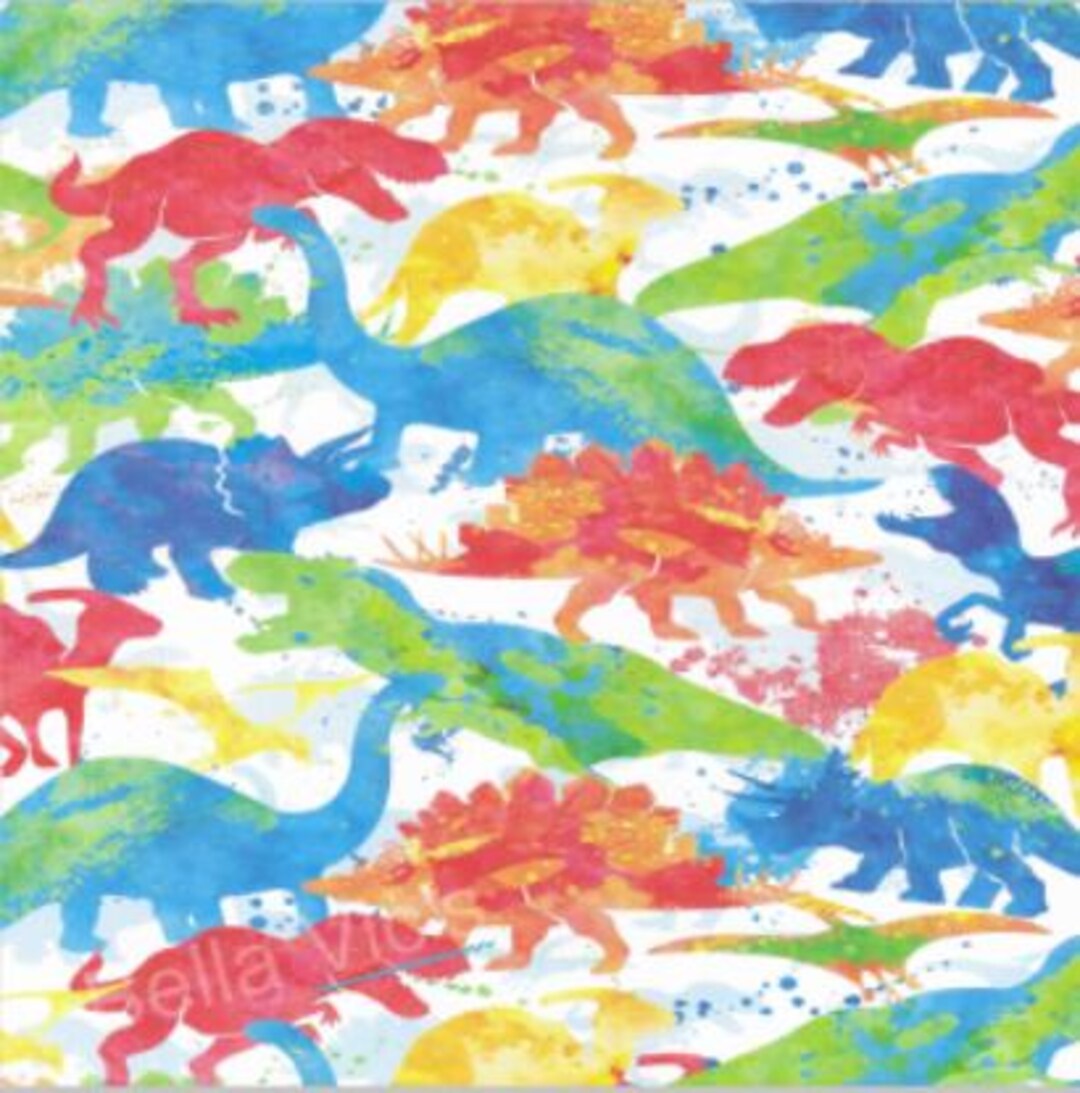 Primary Color Dinosaurs, Digital Paper, Tumbler Wrap, Png Format - Etsy