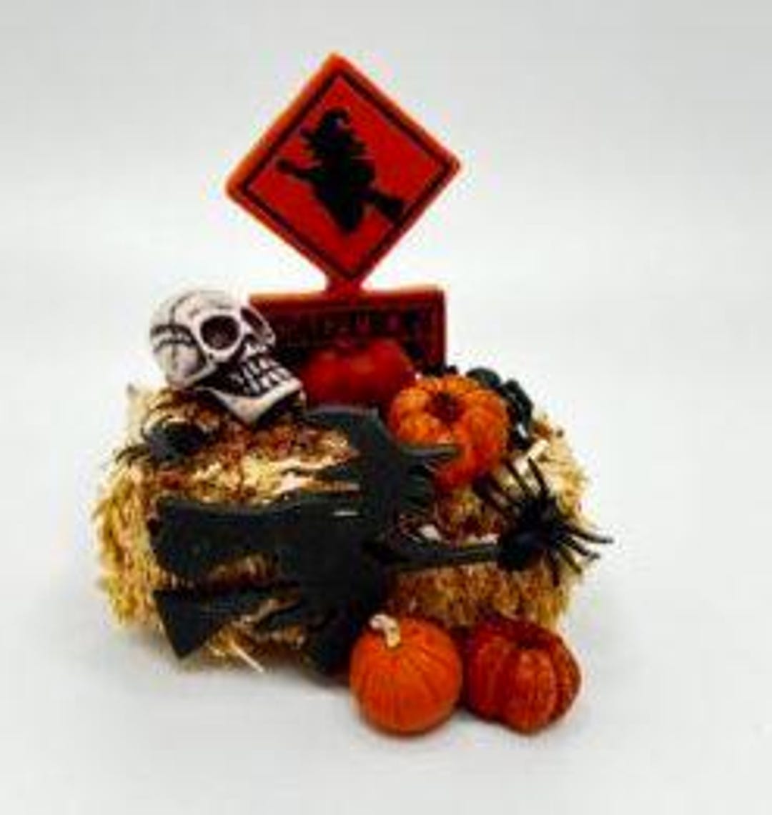 Haystack With Witch Crossing Sign - Etsy
