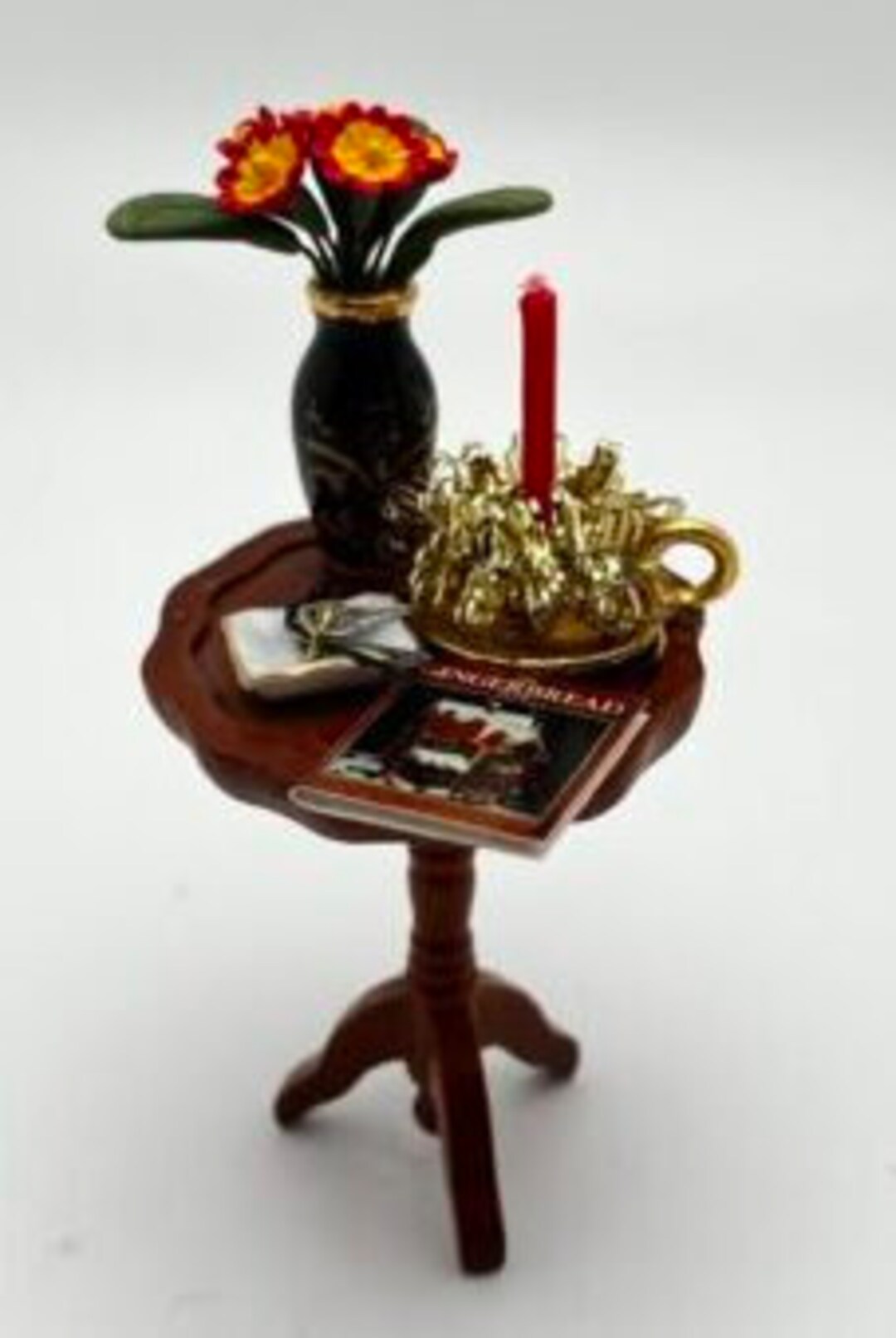 Christmas Side Table With Flowers - Etsy