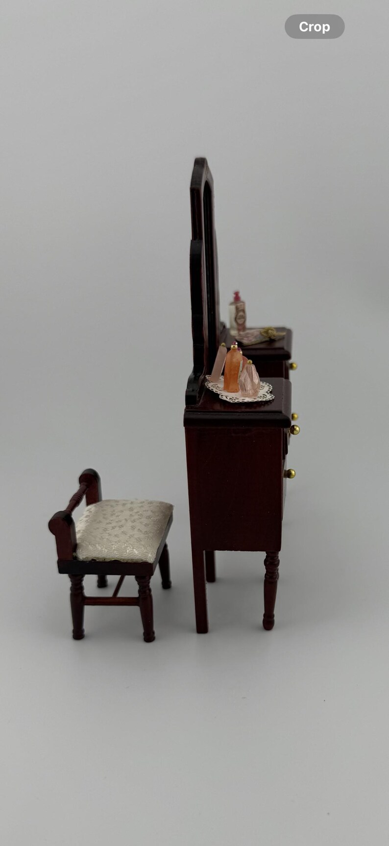 Vanity With Mirror and Chair - Etsy
