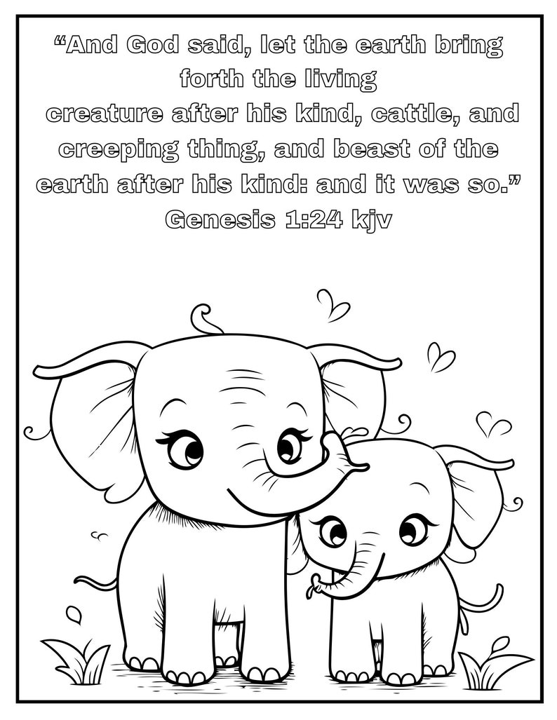 Fun and Simple Bible Coloring Sheets for Church or Memorization. - Etsy