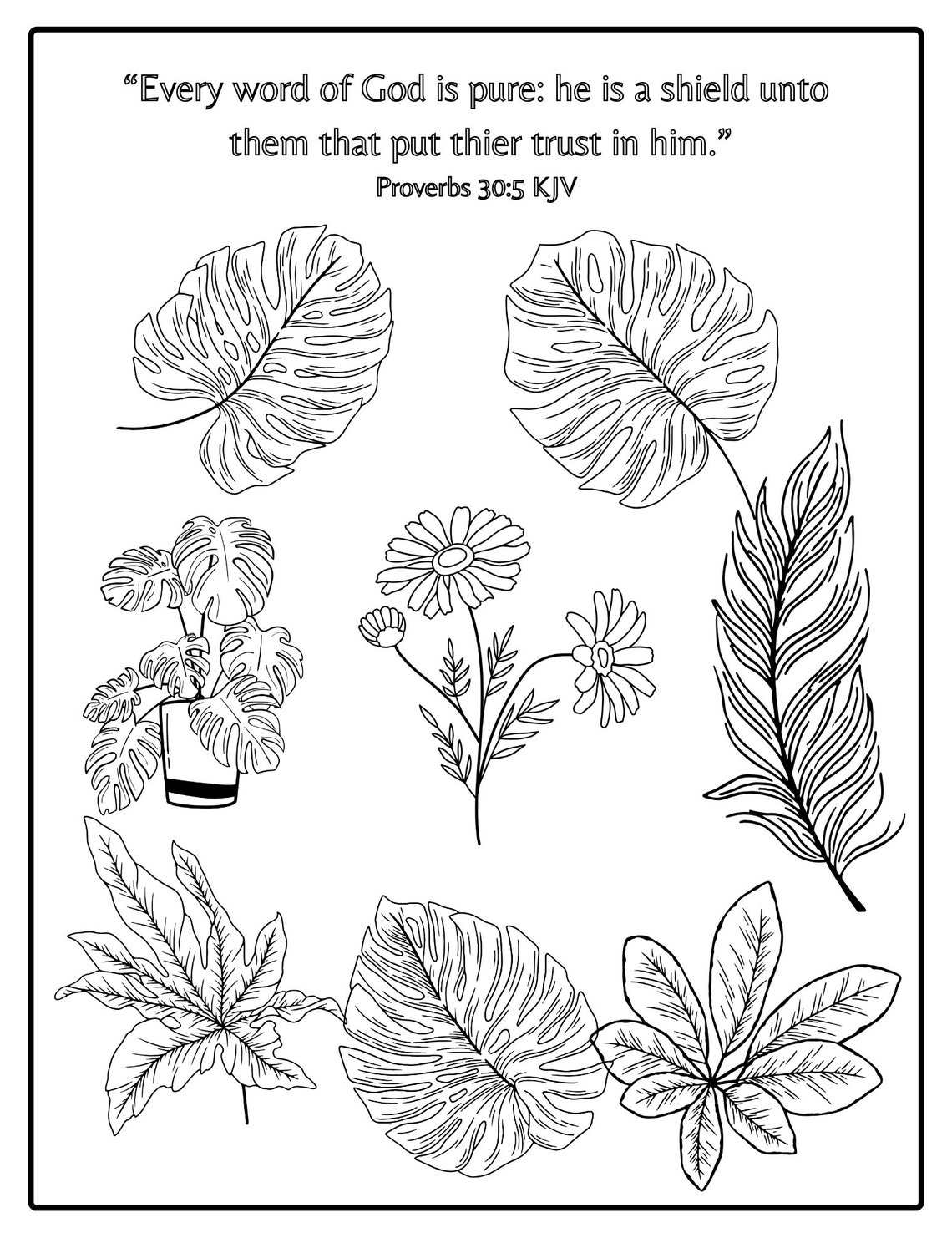 Fun and Simple Bible Coloring Sheets for Church or Memorization. - Etsy