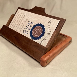 Wooden Business Card Carrying Case/holder, Wooden Credit Card Wallet ...