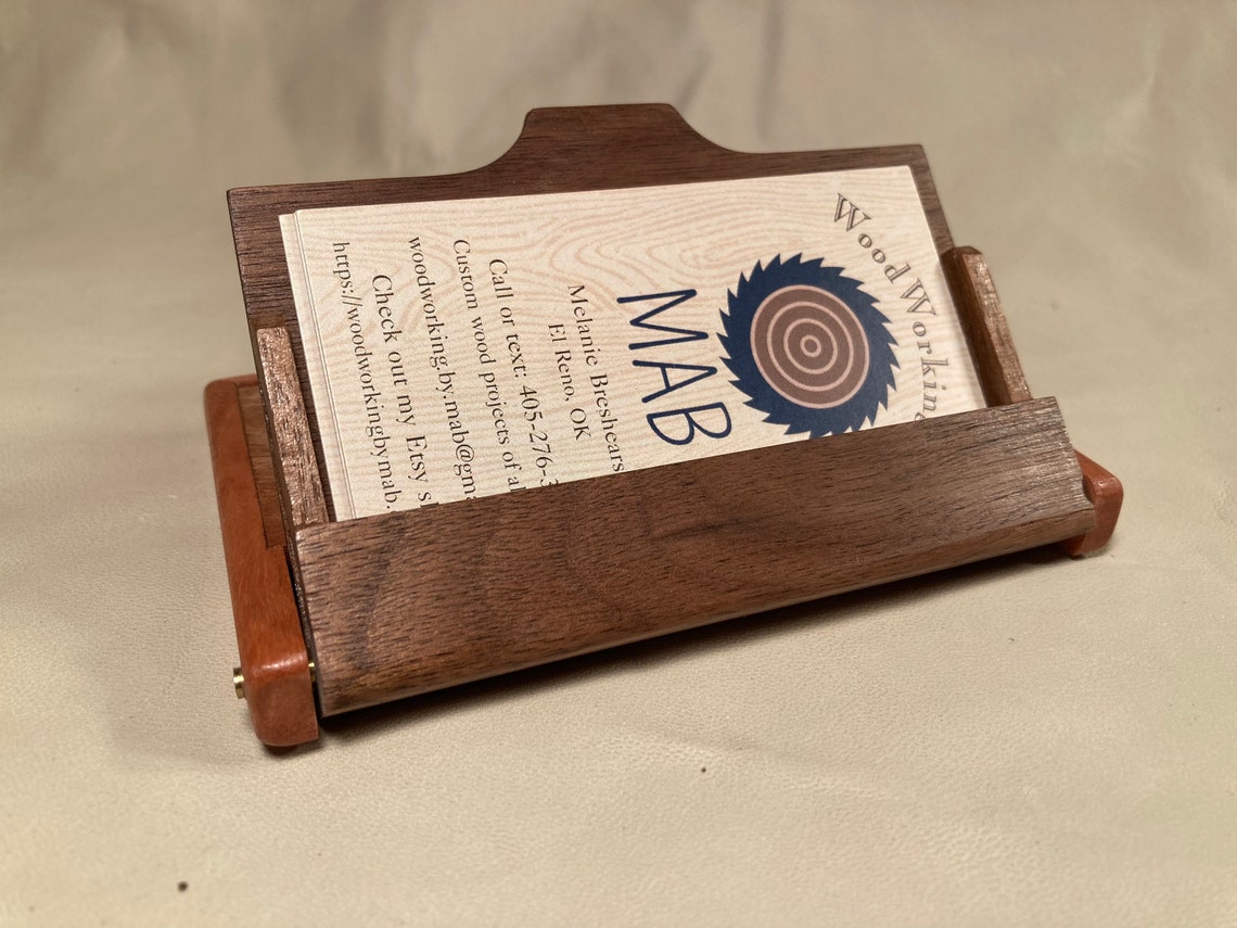 Wooden Business Card Carrying Case/holder, Wooden Credit Card Wallet ...