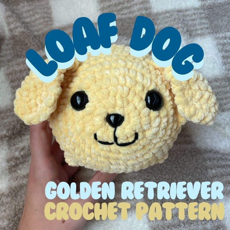 Loaf Dog Golden Retriever Crochet Pattern PDF - Etsy