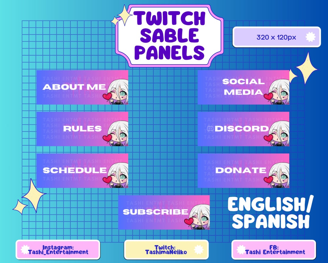 DBD Chibi Sable Twitch Panels - Etsy