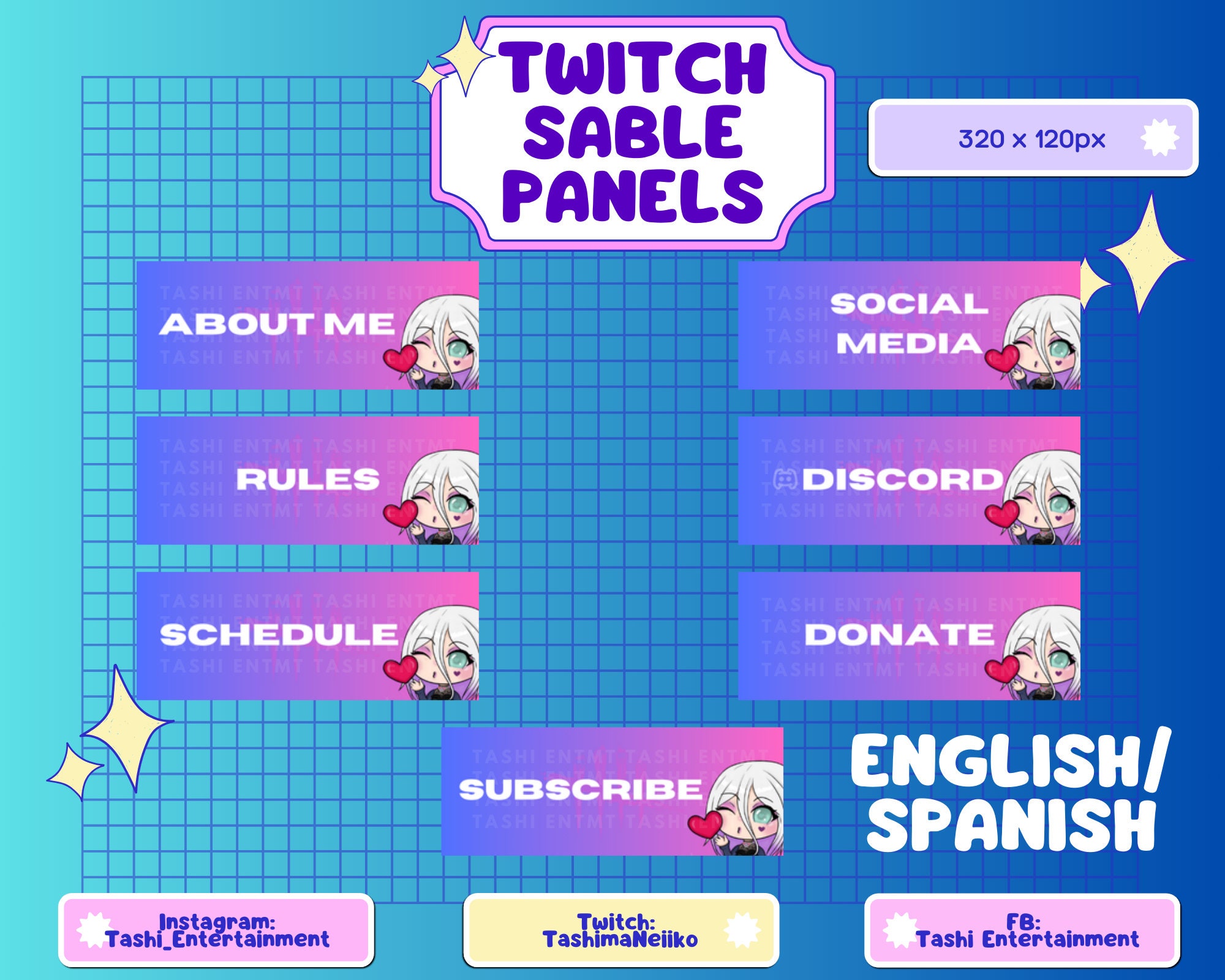 DBD Chibi Sable Twitch Panels - Etsy