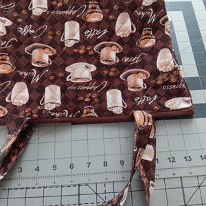 Coffee Themed Quilted Tote Bag Purse - Etsy