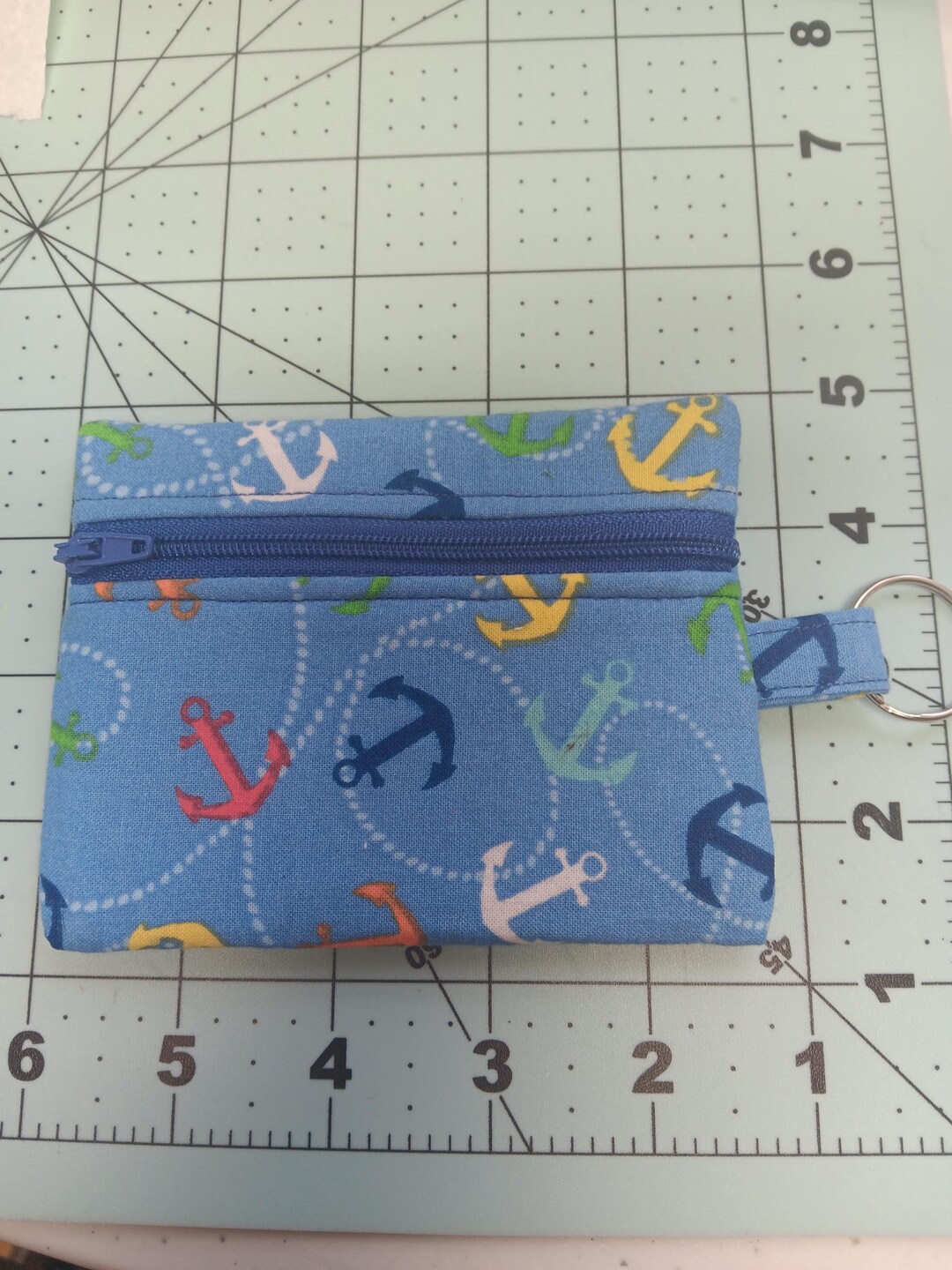 Anchors Away Keychain Wallet / Coin Purse - Etsy