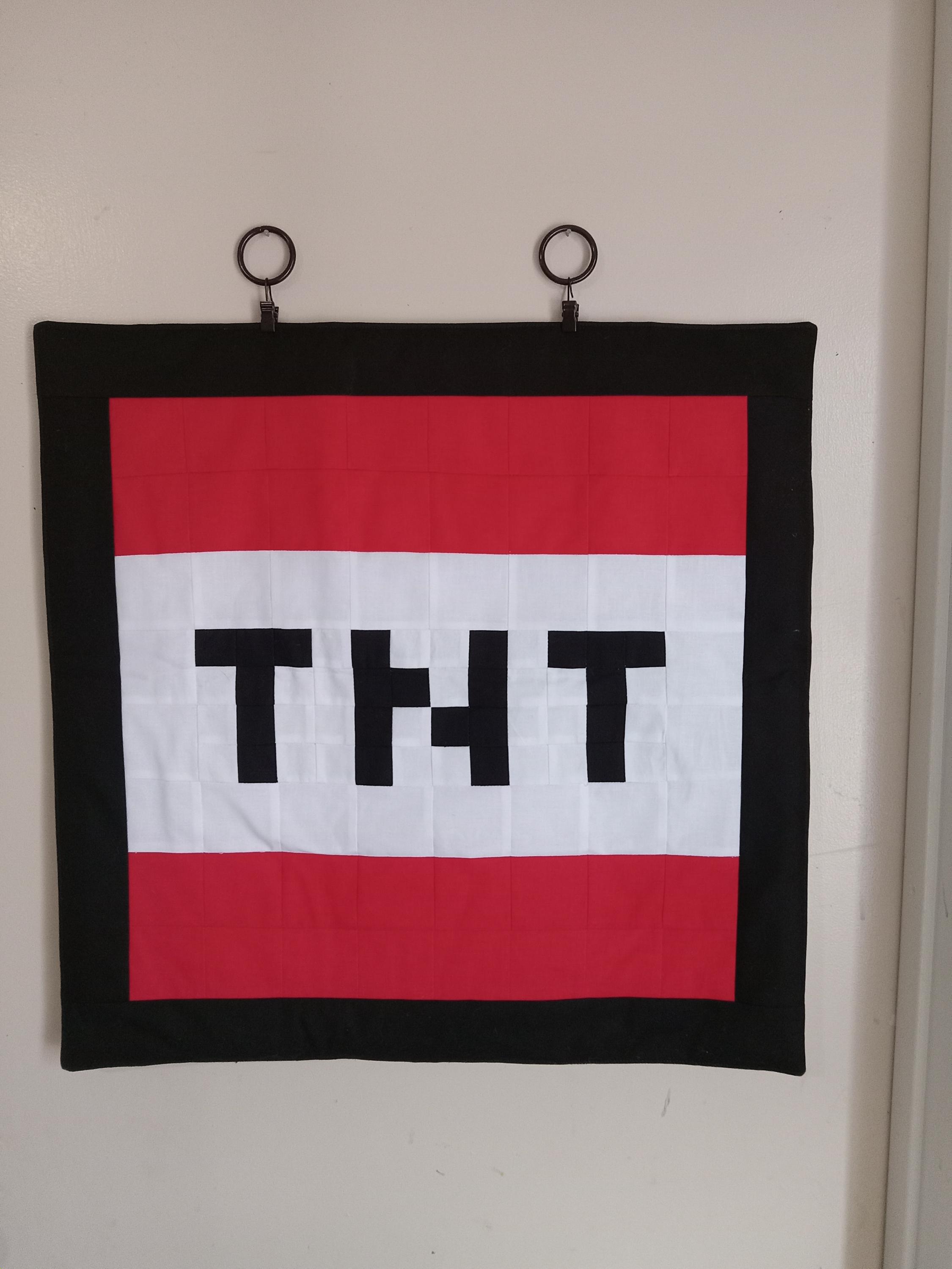 Minecraft Inspired TNT Quilted Wall Hanging/ Decor - Etsy