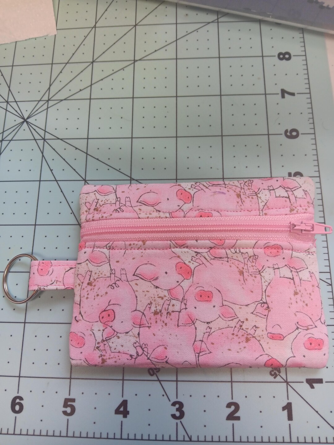 Adorable Pink Pigs Keychain Wallet / Coin Purse - Etsy