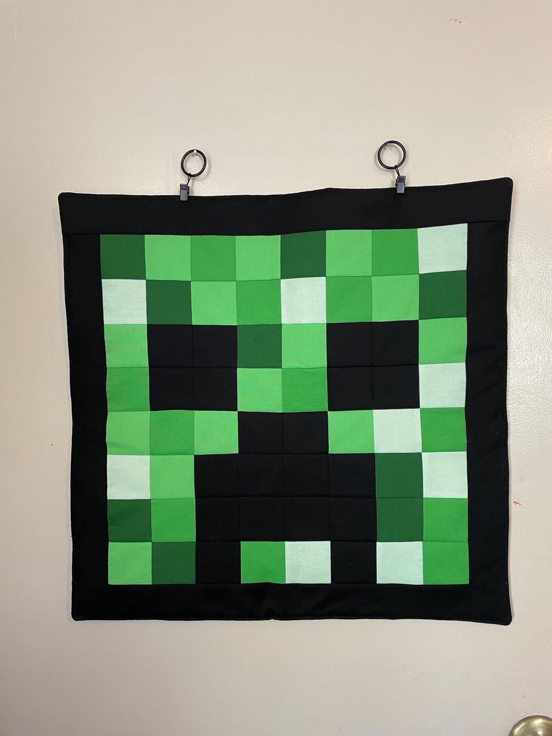 Minecraft Inspired Creeper Quilted Wall Hanging/ Decor - Etsy