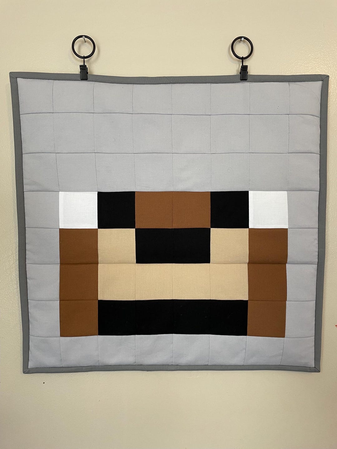 Minecraft Inspired Wolf Quilted Wall Hanging/ Decor - Etsy